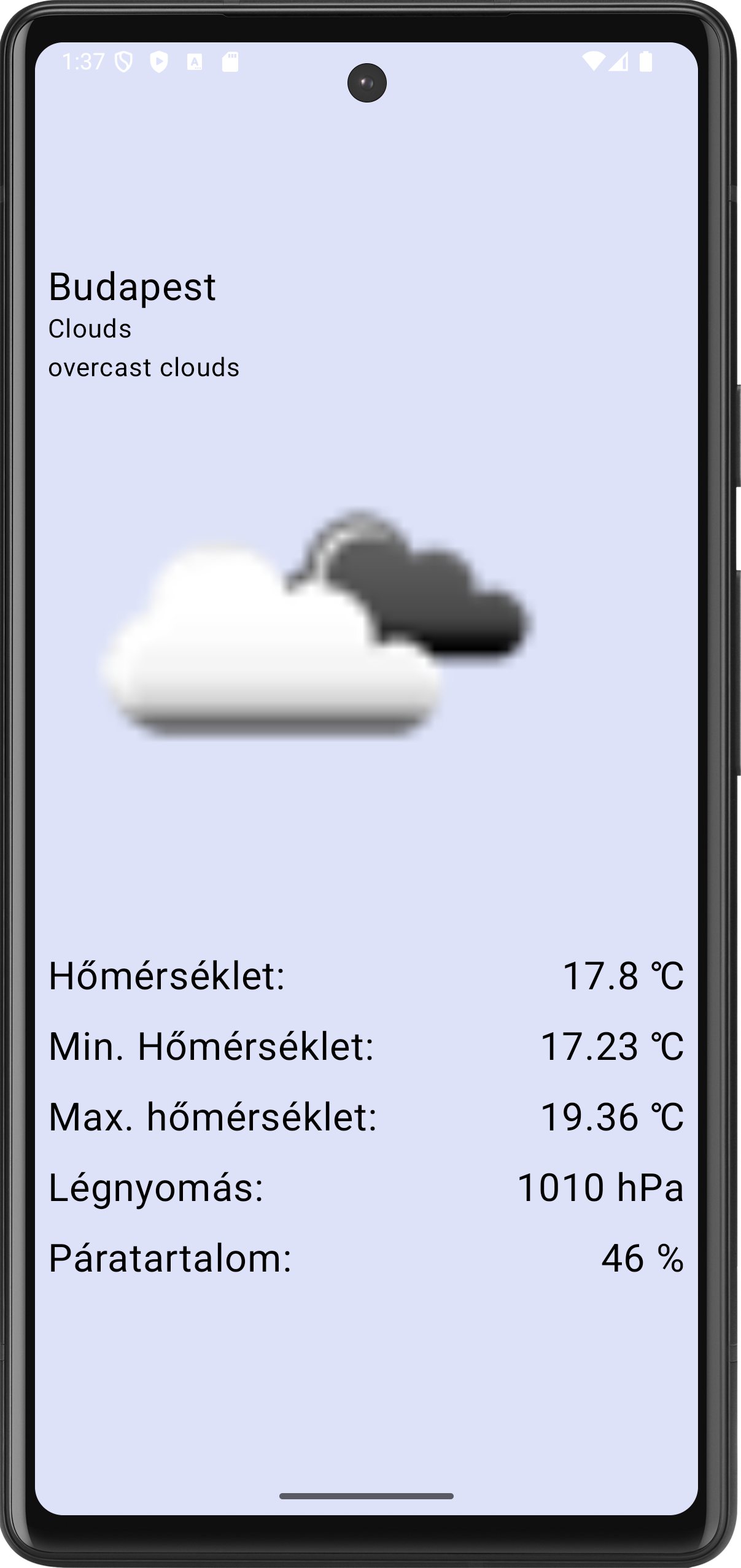 Labor 04 - Időjárás alkalmazás készítése - Compose, Network (Weather Info) - BMEVIAUBB03 ...
