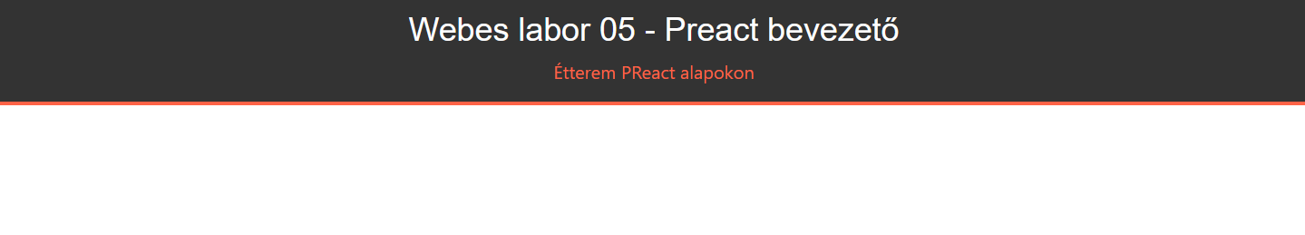 Labor 05 – Preact bevezető - BMEVIAUBB03 - Kliensalkalmazások laborfeladatok