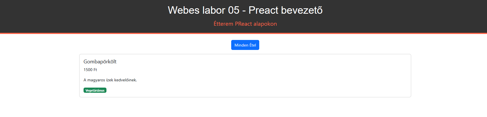 Labor 05 – Preact bevezető - BMEVIAUBB03 - Kliensalkalmazások laborfeladatok
